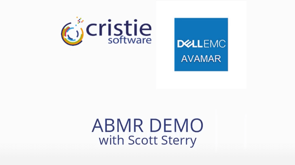 Dell EMC Avamar - ABMR Avamar system recovery with ABMR software