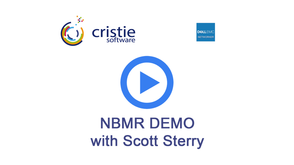 Dell EMC Networker - NBMR System recovery with NBMR software