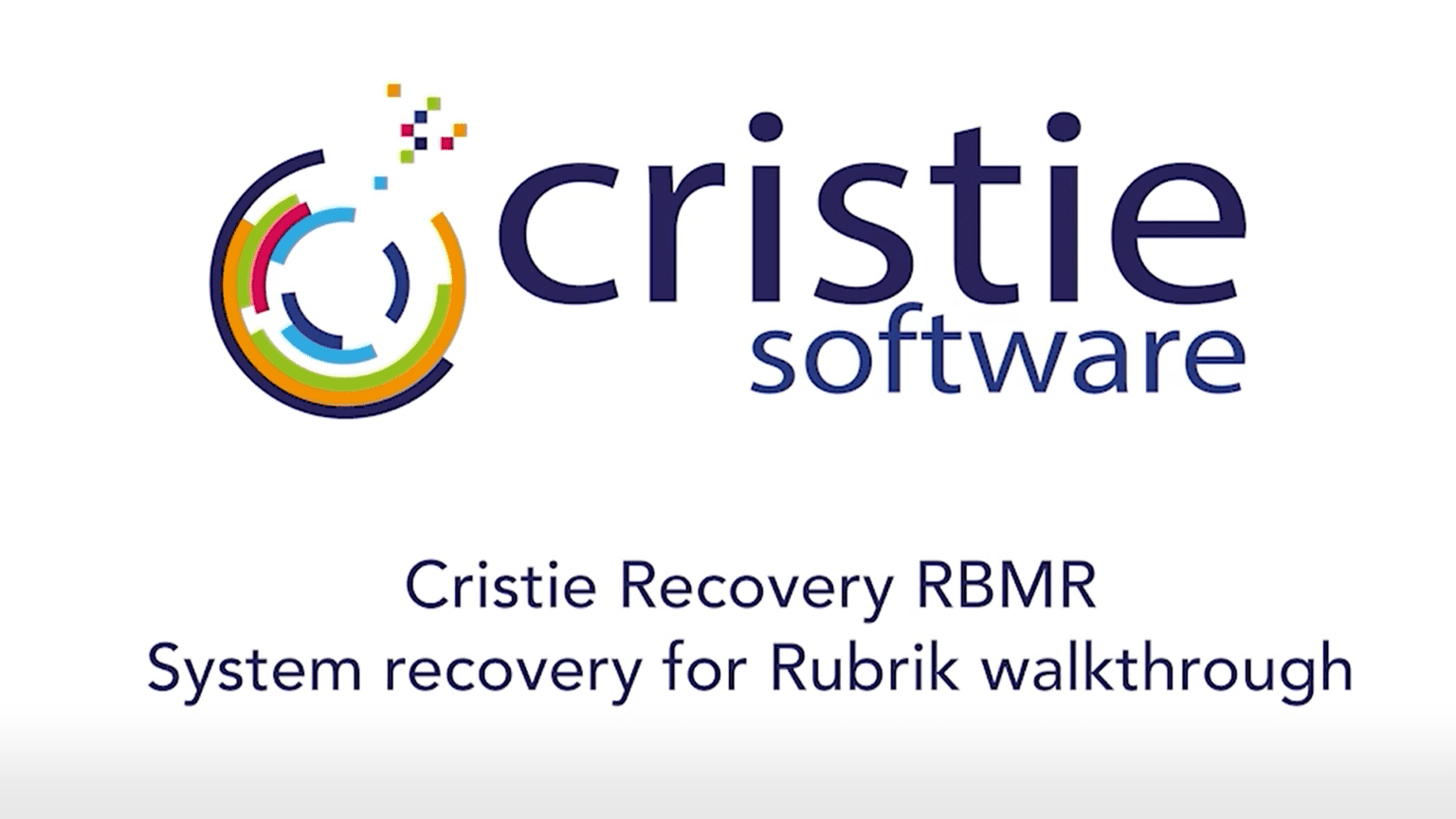 Rubrik - RBMR System Recovery for Rubrik