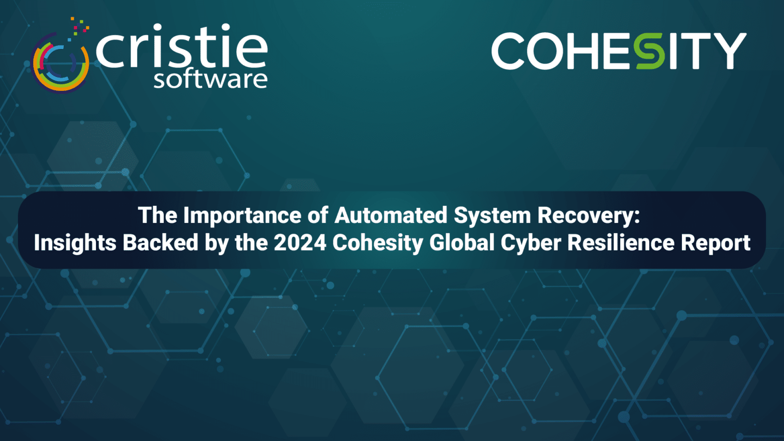 System Recovery for Cohesity DataProtect System Recovery for Cohesity